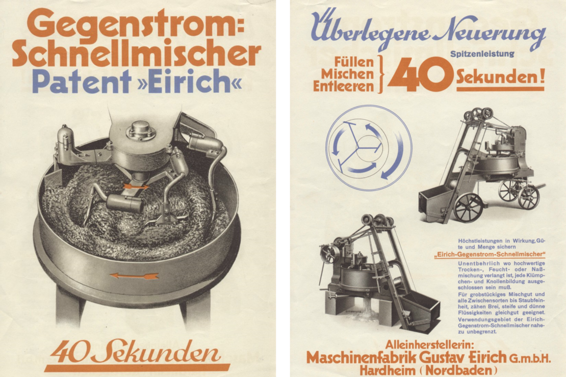 100 years of the Eirich mixing principle